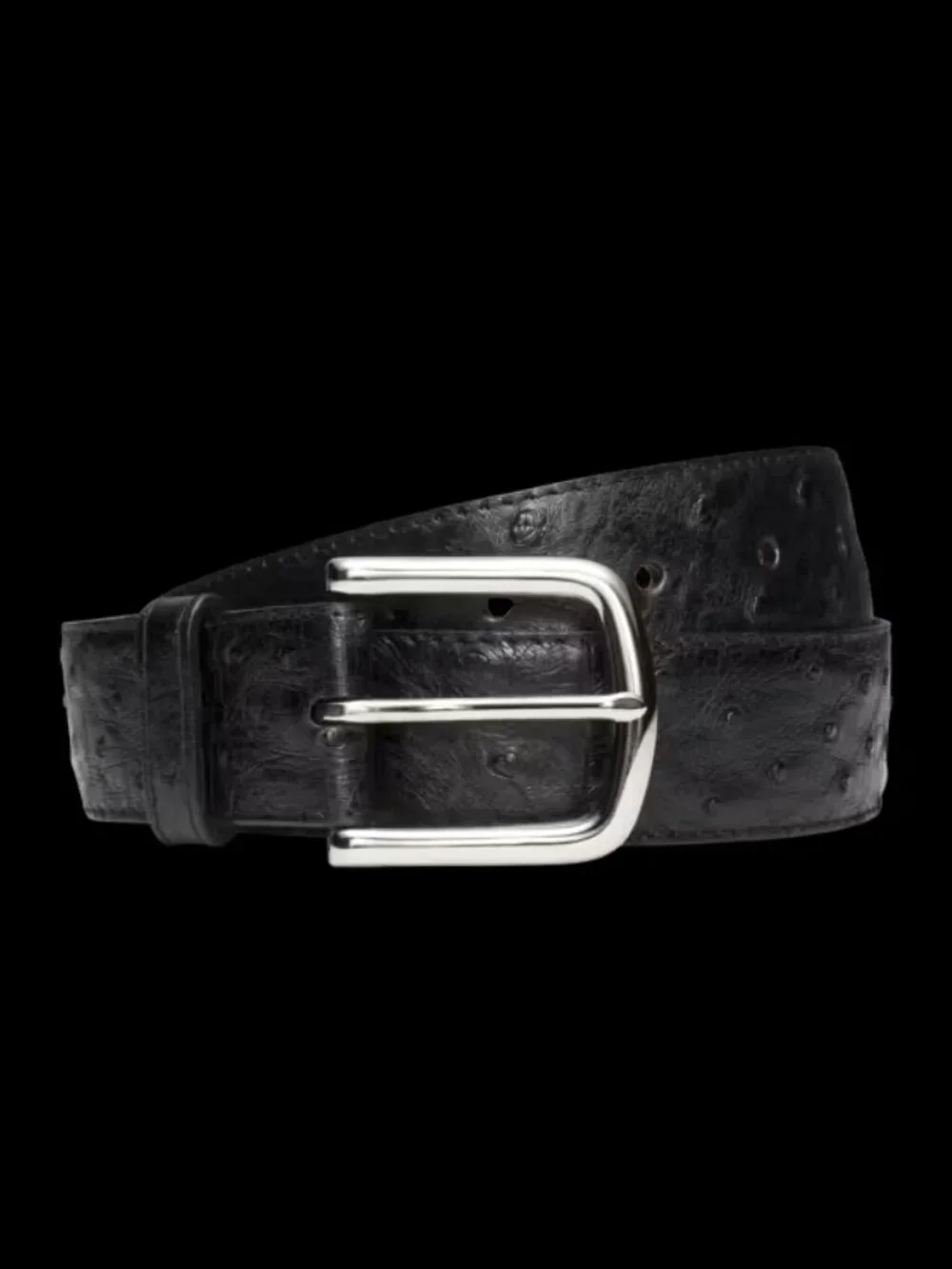 Tecovas | Accessories | Nwt Tecovas Mens Full Quill Black Ostrich Belt ...